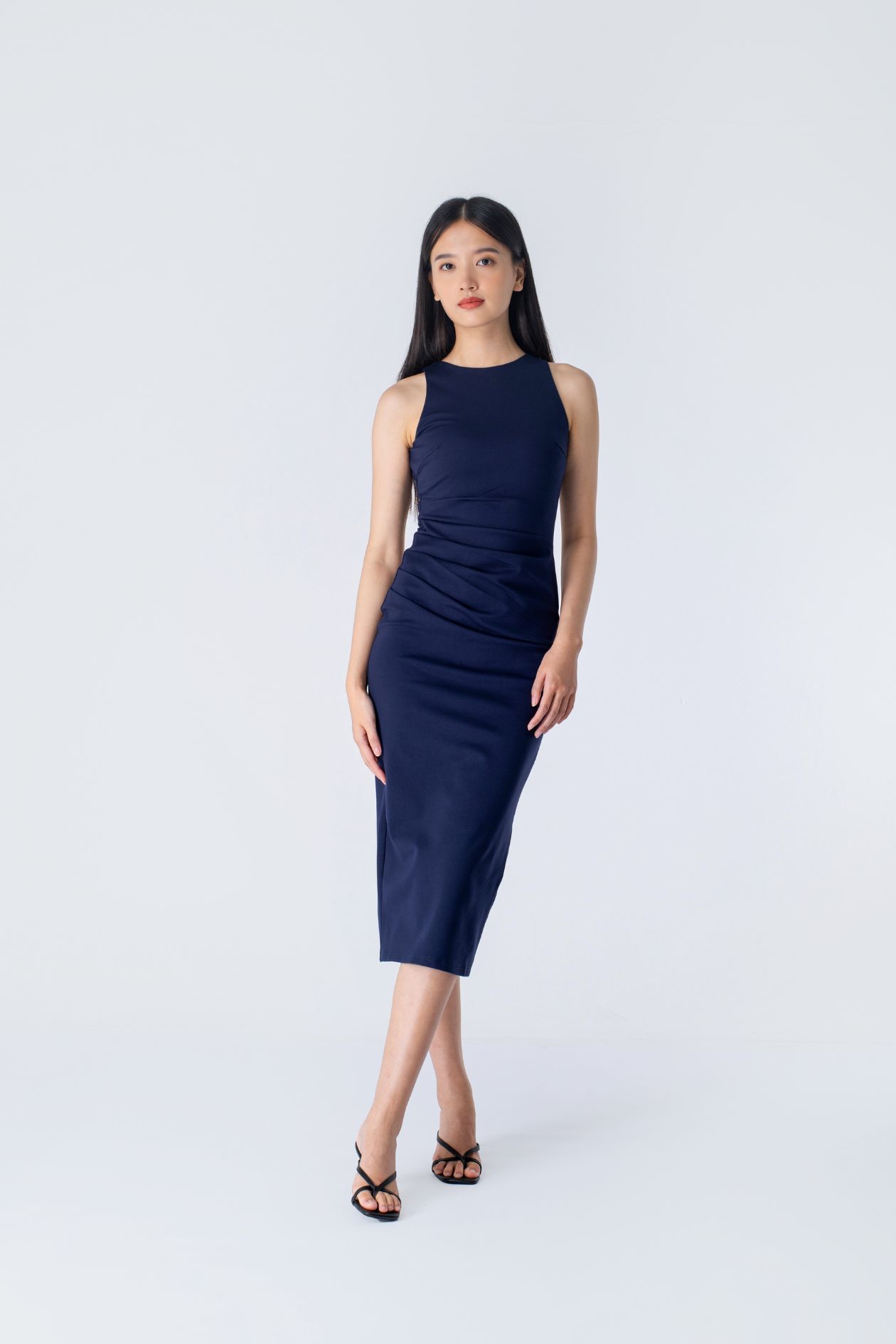 Scarlett Bodycon Dress - Navy | MAEVE